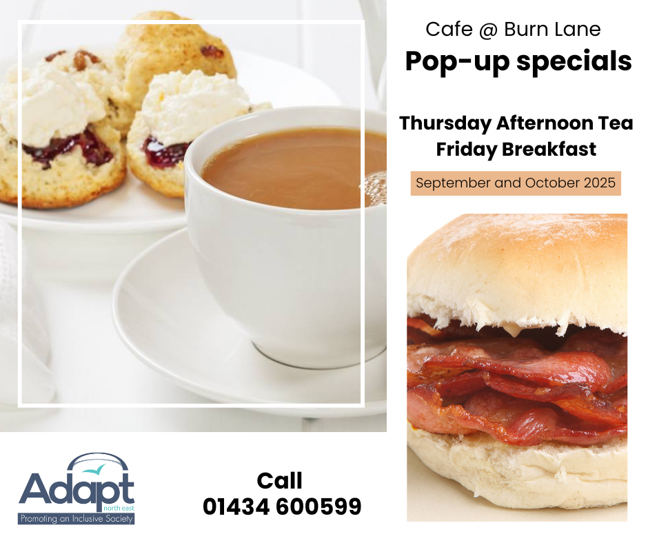 Cafe @ Burn Lane pop-up sessions - Adapt (North East)